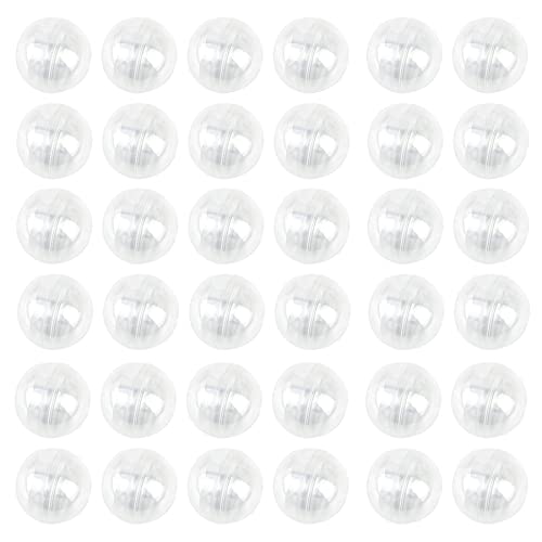 NaienCraft, Pack of 200 1 Inch Vending Machine Capsules Empty Clear Round Capsules for Prizes Gift