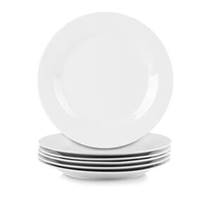 10 Strawberry Street Simply White 10.5" Round Dinner Plate, Set of 6