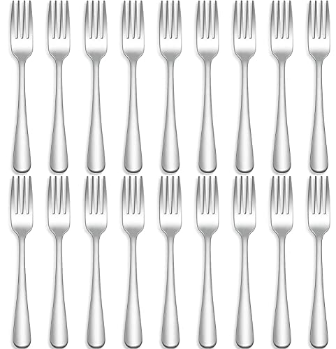 24 Pieces Dinner Forks, Bestdin Food Grade Stainless Steel Forks Silverware, Forks Set of 24 Use for Home Kitchen Restaurant, 7.1 Inches Flatware Silverware Forks, Mirror Polished & Dishwasher Safe