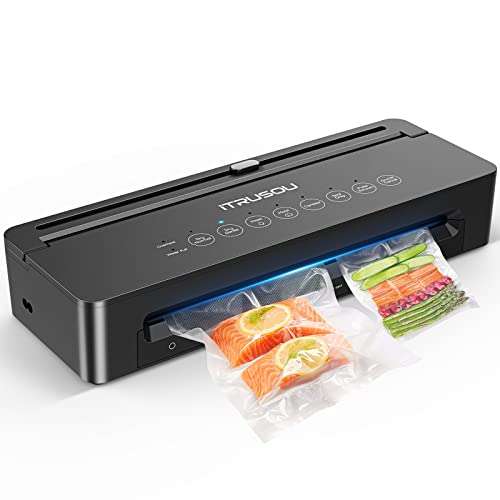 Automatic Vacuum Sealer Machine, ITRUSOU 95kPa Food Vacuum Sealer, Built-in Cutter 10 IN 1 Vacuum Air Sealing with 10PCS Free Bag