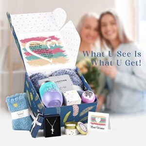 Get Well Soon Gifts for Women Care Package for Women Get Well Gift Basket with Flannel Throw Blankets