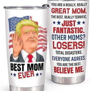 Gifts for Mom from Daughter, Son, Kids - Mom Gifts from Daughter, Son for Christmas, Mothers Day - Birthday Gifts for Mom, Mom Birthday Gifts - Funny Presents for Mom, Best Mom Ever Gifts Tumbler 20Oz