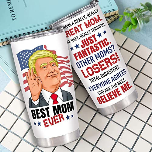 Gifts for Mom from Daughter, Son, Kids - Mom Gifts from Daughter, Son for Christmas, Mothers Day - Birthday Gifts for Mom, Mom Birthday Gifts - Funny Presents for Mom, Best Mom Ever Gifts Tumbler 20Oz