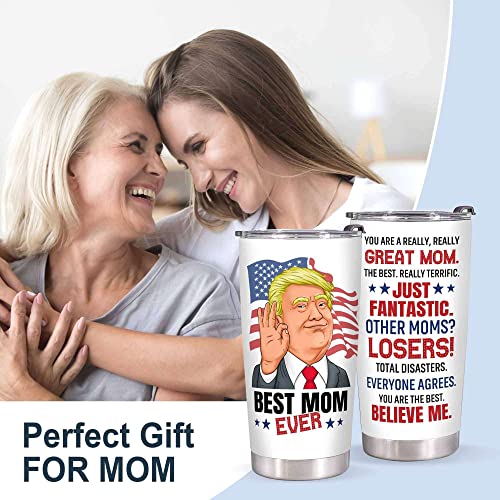 Gifts for Mom from Daughter, Son, Kids - Mom Gifts from Daughter, Son for Christmas, Mothers Day - Birthday Gifts for Mom, Mom Birthday Gifts - Funny Presents for Mom, Best Mom Ever Gifts Tumbler 20Oz