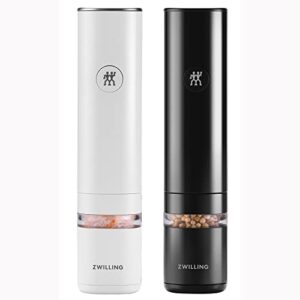 zwilling enfinigy 2-pc electric salt/pepper mill set