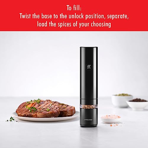 ZWILLING Enfinigy 2-pc Electric Salt/Pepper Mill Set