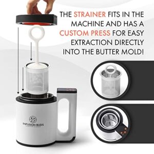 Infusion Buds 2-In-1 Decarboxylator and Butter Infuser Machine | Magic Herbal Butter Maker Machine & Oil Infuser Machine -Compact Design- Herbal Recipe Book & All Accessories Included