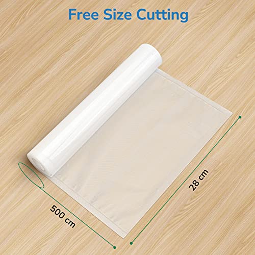 ALACRIS Vacuum Sealer Bags 11"x16' Rolls 4 pack for Food Saver, Seal a Meal, BPA Free, Heavy Duty, Great for vacuum storage, Meal Prep or Sous Vide