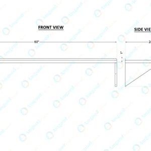 AmGood 24" X 60" Stainless Steel Wall Shelf | Metal Shelving | Garage, Laundry, Storage, Utility Room | Restaurant, Commercial Kitchen | NSF