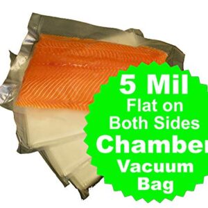 Chamber Bags Pouches 100 Pcs 5 Mil 10" x 15" BPA FREE Food Grade Sous Vide Cooking Commercial Chamber Vacuum Sealer Bag Impulse Clear Storage Flat Pouch