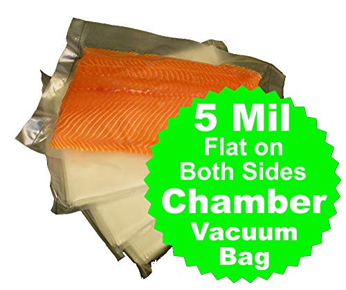 Chamber Bags Pouches 100 Pcs 5 Mil 10" x 15" BPA FREE Food Grade Sous Vide Cooking Commercial Chamber Vacuum Sealer Bag Impulse Clear Storage Flat Pouch