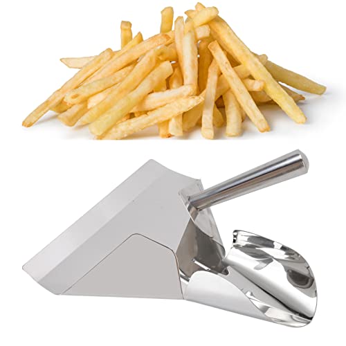 French Fry Bagger Scoop, French Fries Shovel Commercial Fry Bagger Scooper Food French Fries Shovel Fry Scoop for Cinemas Buffet