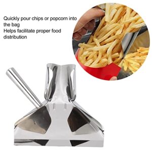 French Fry Bagger Scoop, French Fries Shovel Commercial Fry Bagger Scooper Food French Fries Shovel Fry Scoop for Cinemas Buffet