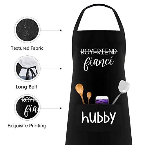 Husband and Wife Travel Tumbler Apron Set Wedding Gifts for Couples Unique 2023 His and Hers Gifts Engagement Anniversary Valentine’s Day Bridal Shower Gifts for Bride Groom Mr Mrs Newlyweds