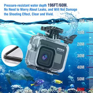 Kacebela Waterproof Case for GoPro Hero 11/10/9 Black, 60M Underwater Dive Protective Housing Shell with Bracket Accessories