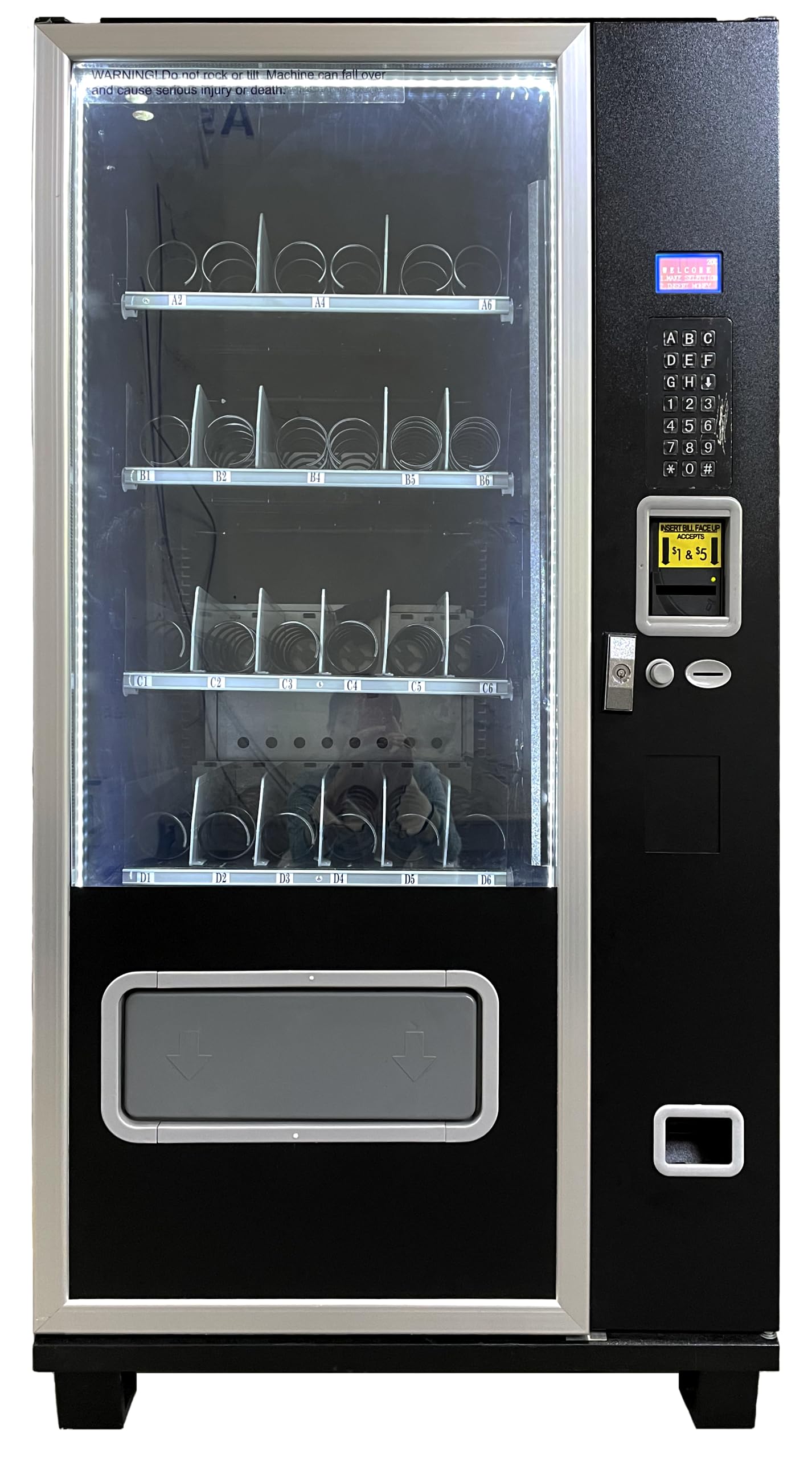 EPEX Snack Beverage Combo Vending Machine with LED Glass Front