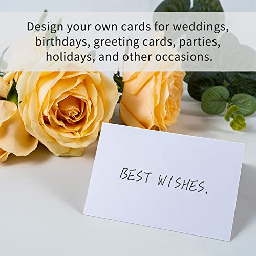 Place Cards for Table Setting - 50 Pack White Blank Tent Place Cards for Weddings,Table Seating Cards,Name Tents Placecards 3.7" x 2.48"(folded)