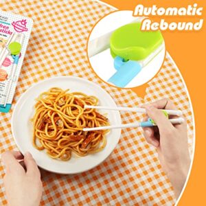 Kidsfantasy 4 Pairs Kid Chopsticks, Training Chopsticks Set Learning Chopstick Detachable for Beginners Children Dishwasher Safe