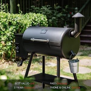 Z GRILLS Wood Pellet Smoker with Upgraded PID Controller, 8 in 1 BBQ Grill, 553 sq in Cooking Area, 550B2