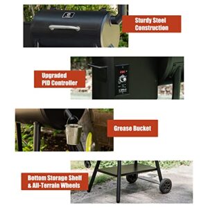 Z GRILLS Wood Pellet Smoker with Upgraded PID Controller, 8 in 1 BBQ Grill, 553 sq in Cooking Area, 550B2