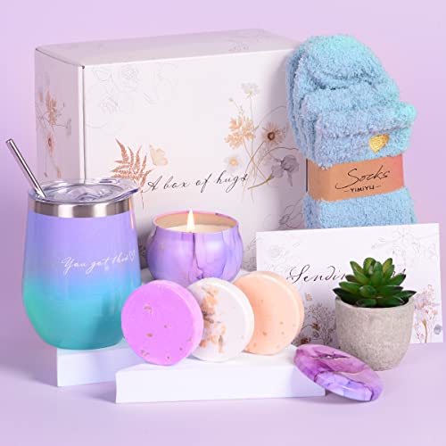 Get Well Soon Gifts for Women，Care Package for Women Get Well Gifts Baskets for Sick Friends Feel Better Soon Gifts Sympathy Gifts Thinking of You Birthday Gifts for Women