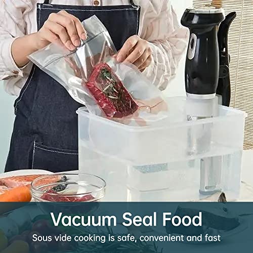 SEATAO 6” X 10” 300 Count Vacuum Sealer Bags，precut Pint, Ideal for Food Saver, BPA Free, Commercial Grade, Great for Storage, Meal Prep and Sous Vide