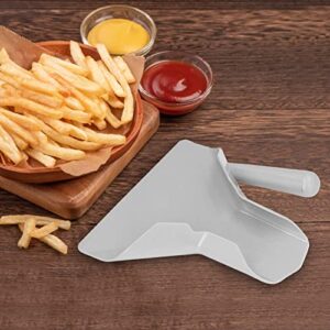 Commercial French Fries Shovel Handle Fry Bagger Scoop Chips Scoop with Right Handle Popcorn Scooper and Dredge Bundle Food Spatula Kitchen Utensils