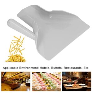 French Fries Shovel, PC Right Handle French Fry Scoop Commercial Fry Bagger Scoop Household Quick Fill Popcorn Scoop Foodservice Scoop for Snacks Ice Candy Nuts