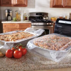 FoodSaver Vacuum Sealer Bags, 11" x 16' (Pack of 2) & Vacuum Sealer Bags, Rolls for Custom Fit Airtight Food Storage and Sous Vide, 8" (3 Pack) and 11" (2 Pack) Multipack