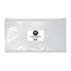 mj commercial-grade vacuum sealer bags for food storage, sous vide | case of 500 (11.5" x 20" 3.2 mil, clear)