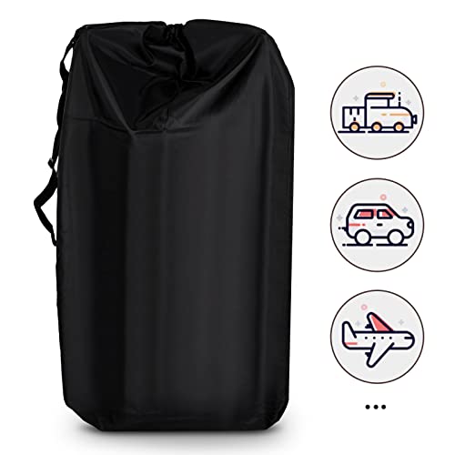 LIHAO Universal Stroller Travel Bag, Gate Check Bag for Car Seat, Waterproof Travel Carry Bag, 600D Oxford, Black