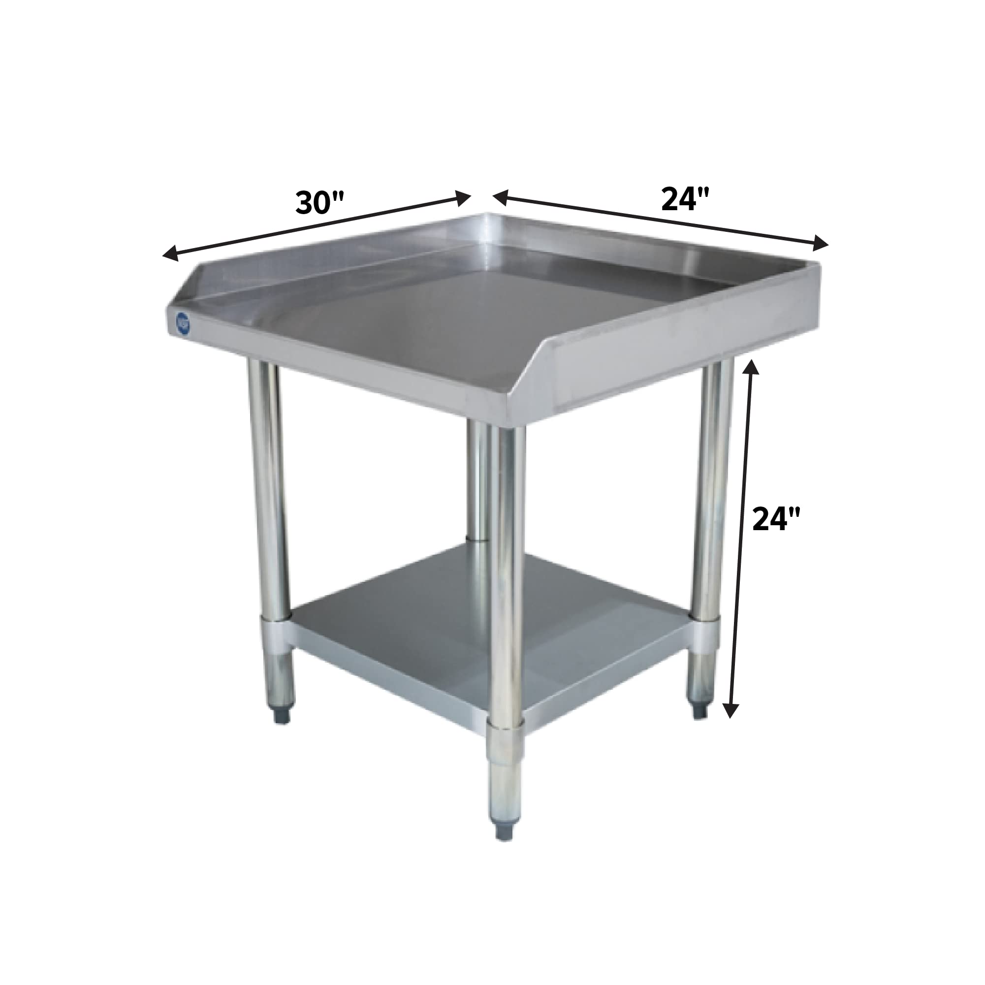 Express KitchQuip NSF Certified 18 Gauge Heavy Duty Stainless Steel Equipment Grill Stand with Undershelf for Kitchens, Utility Rooms, Caterers & Auto