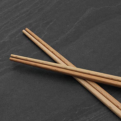 2 Pairs 16.5 inches Long Wooden Cooking Chopsticks, Reusable Wood Chopsticks for Noodles Frying Hot Pot ,Extra Long Kitchen Cooking Chop Sticks