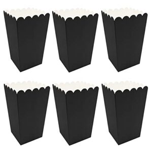 36 pcs popcorn boxes mini paper popcorn box cardboard popcorn container for party, black