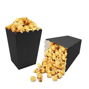 36 Pcs Popcorn Boxes Mini Paper Popcorn Box Cardboard Popcorn Container for Party, Black