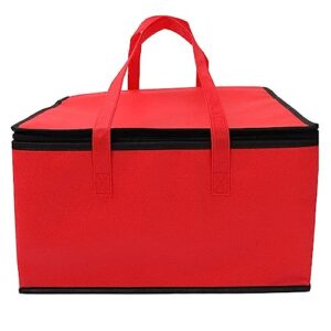 luxshiny towel rack insulated reusable grocery bag thermal delivery bag insulated pizza shopping tote food delivery cooler bags hot and cold delivery tote for camping catering red groceries