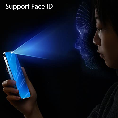 BWEDXEZ 2 Pack Anti-Blue Privacy Tempered Glass Suit for iPhone 11 / iPhone XR Mirror Anti-Spy Screen Protector Anti-Peeping Film Electroplated 9H Hardness Anti-scratch 6.1 inch (Blue)