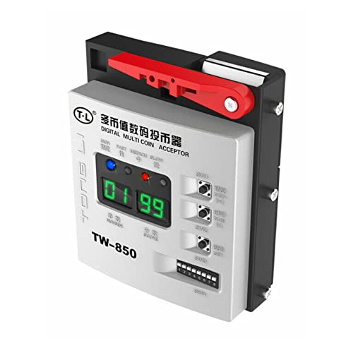 MOOKEENONE Vending Machine Coin Acceptor TW-850 Top Entry Multi Coin Acceptor Coins Selector Mech