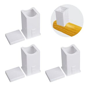 codree 3 pcs butter spreader dispenser-corn butter holder with built-in cover-spreads butter dispenser on waffles toast pancakes bagels