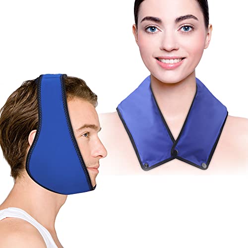 Hilph Bundle of Jaw Ice Pack with 4 Nylon Gel Pack + Neck Ice Pack