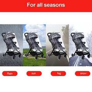 Stroller Rain Cover,Universal Stroller Accessory,Universal Clear Baby Travel Weather Shield for Outdoor Protection,Baby Travel Stroller Shield,Protect from Dust Insectss,Protect from Sun Dust Snow