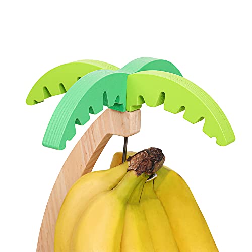 Dostende Banana Holder - Banana Hanger Tree with Stainless Steel Hook for Kitchen Countertop