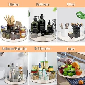 Lazy Susan Organizer,Turntable Plastic Spinner for Condiments & Kitchen Pantry Fridge,Spice Spinner,Bathroom Cabinets