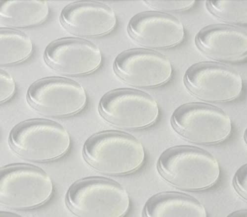 MOOKEENONE Wholesale 64Pcs Transparent Ball Round Anti-Collision Adhesive Silicone Pad with 3M Sticker 12 * 2mm Furniture Sticker Pads Transparent