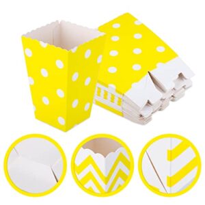 Snack Container 48pcs Popcorn Boxes Disposable Popcorn Case Popcorn Holder French Fries Boxes Charcuterie Cups Snack Packaging Containers for Home Shop Restaurant Party Snack Container