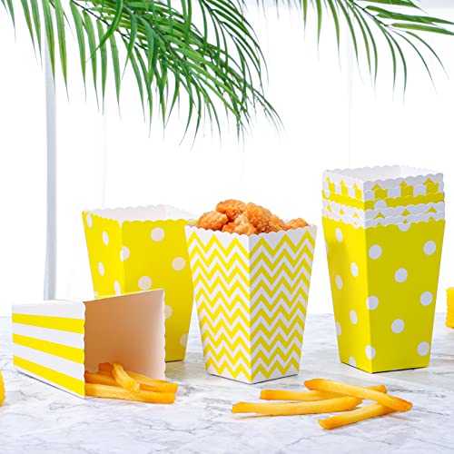 Snack Container 48pcs Popcorn Boxes Disposable Popcorn Case Popcorn Holder French Fries Boxes Charcuterie Cups Snack Packaging Containers for Home Shop Restaurant Party Snack Container