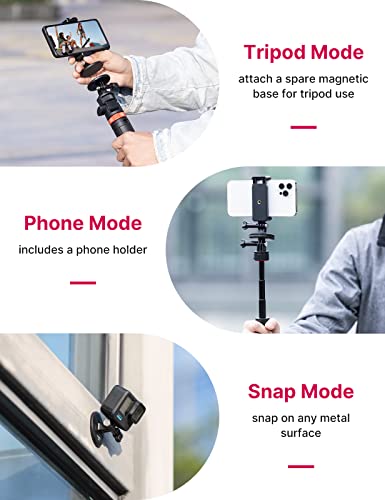 Magnetic Chest Mount Holder for Gopro - ULANZI GP-17 Action Camera Quick Release POV Vlog Accessories I 45N Strong Suction I Phone Holder I Carrying Bag I for Gopro Hero 11 10 9 8 DJI Action insta360