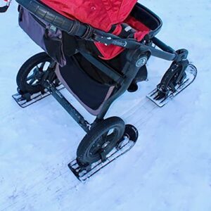 PremierSki Stroller Skis - Fits Wheels 4" to 16" (4 Skis)