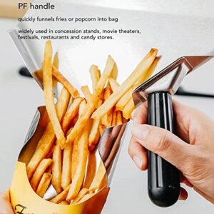 Stainless Steel French Fried Bag Spoon Piece With Flexible Handle, Portable Popcorn Bag Instant Spoon