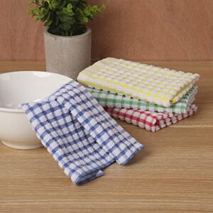 clwellge Kitchen Dish Cloths 12pcs, Bulk Cotton Absorbent Dish Wash Cloths, Perfect for Household and Commercial Uses